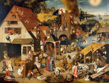 Pieter Bruegel der Ältere, "Die niederländischen Sprichwörter" (The ...